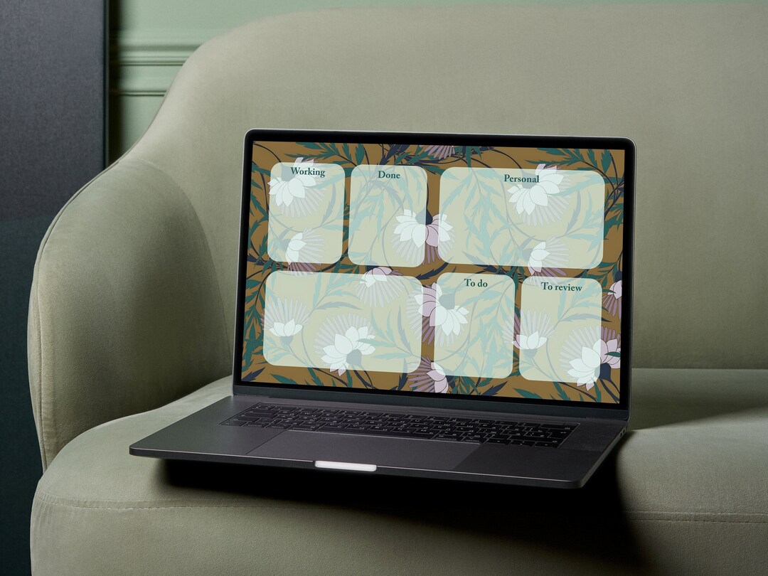 Computer Desktop Organizer Set Wallpaper Original Design Vintagetones ...