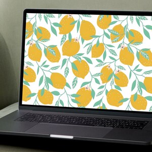 Desktop Wallpaper | Original Design | Lemon Illutration - Etsy