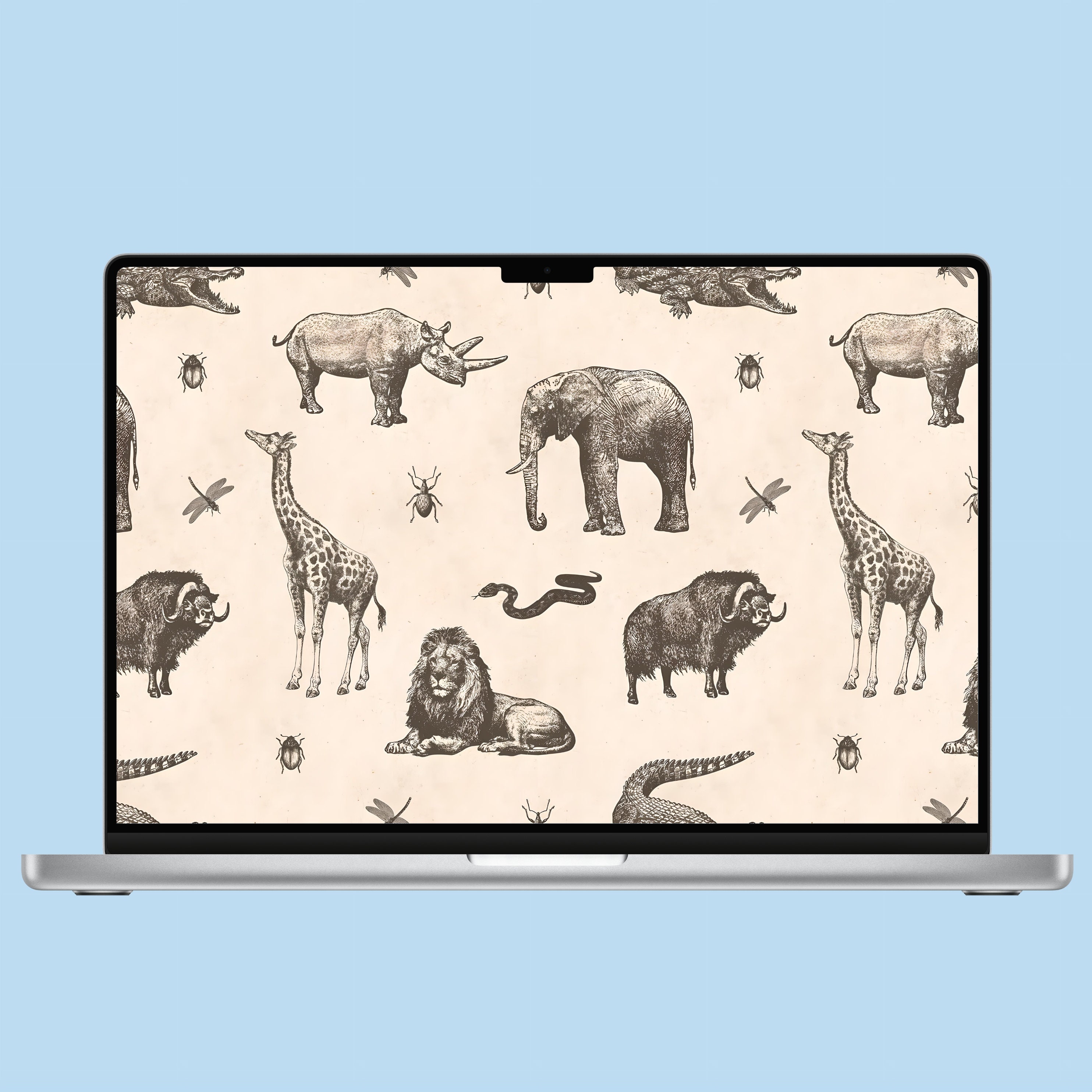 Desktop Wallpaper Original Design Mufasa Illutration - Etsy