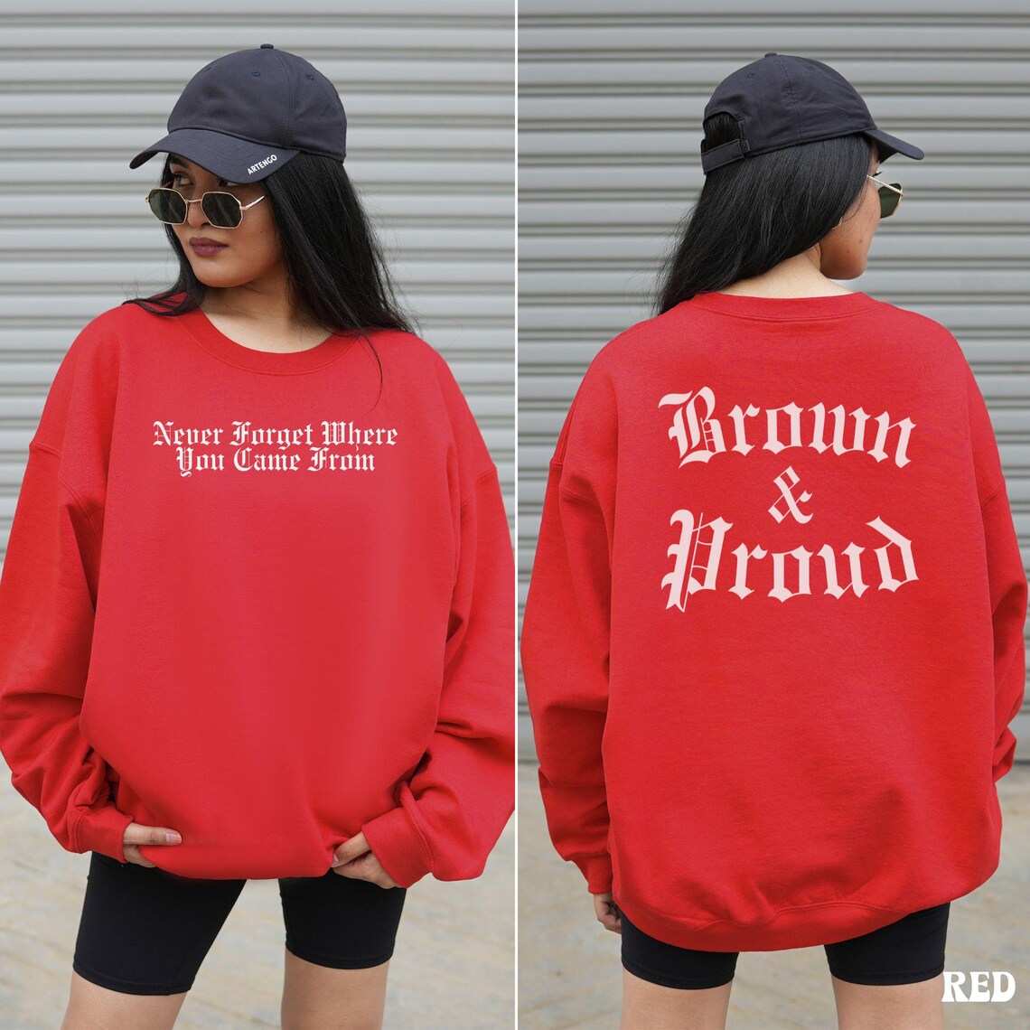 Never Forget Where You Came From Sweatshirt, Brown and Proud, Latinx ...