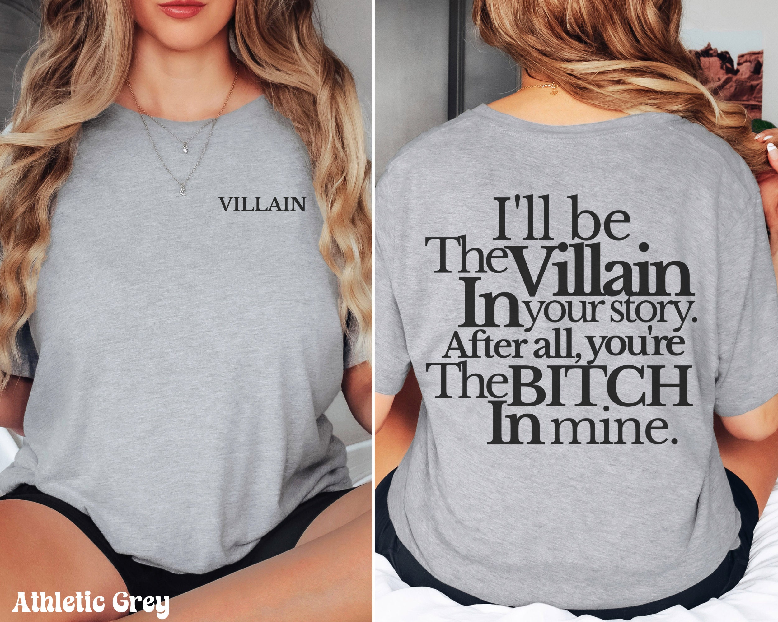 Villain Era Tshirt, I'll Be the Villain in Your Story T-shirt, Funny ...