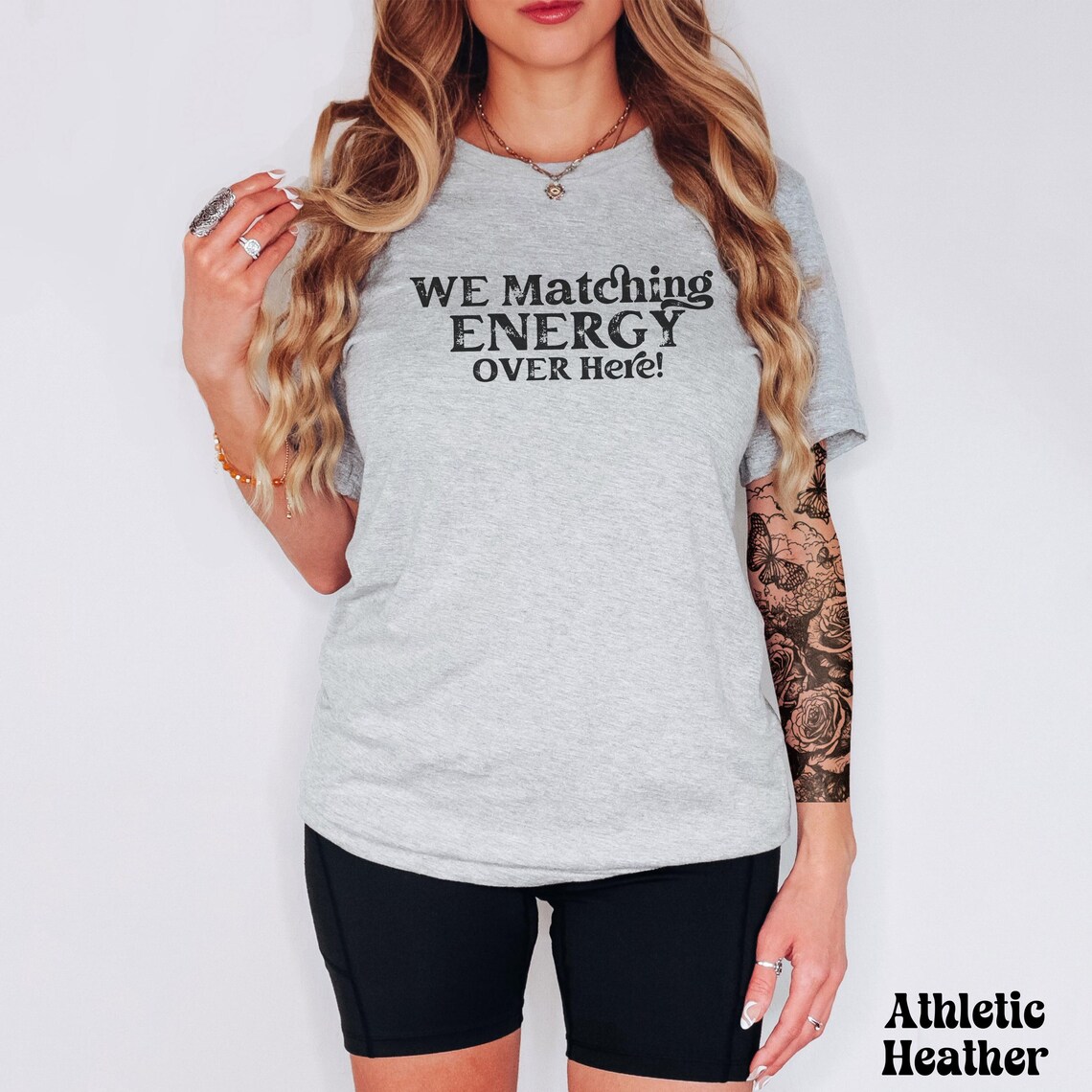 We Matching Energy Over Here Tshirt, Funny Sassy Shirt, Gift for Her ...