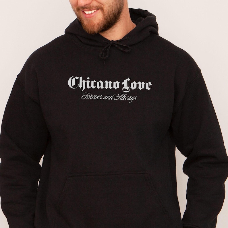 Chicano Love Hoodie, Chicano Style Top, Hispanic Hoodie, Lowrider ...