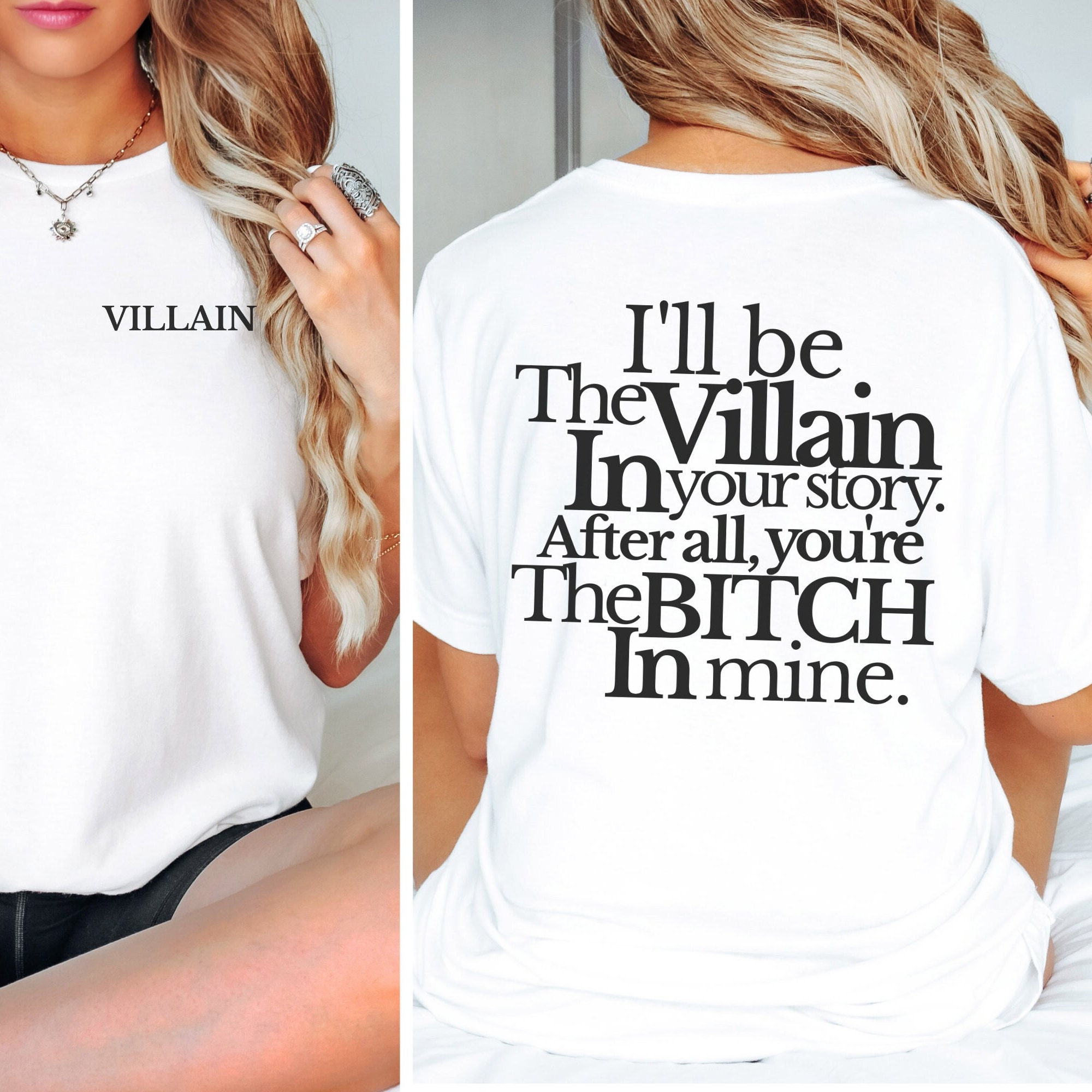 Villain Era Tshirt, I'll Be the Villain in Your Story T-shirt, Funny ...