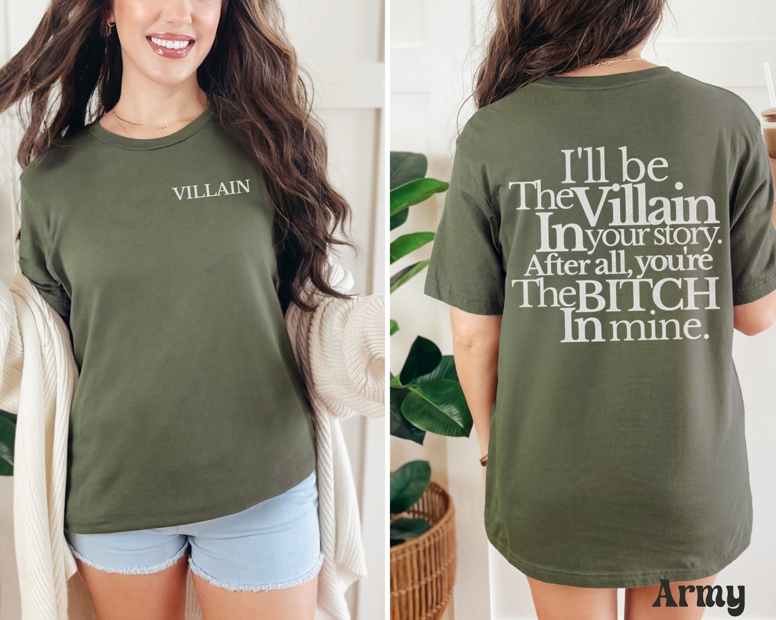 Villain Era Tshirt, I'll Be the Villain in Your Story T-shirt, Funny ...