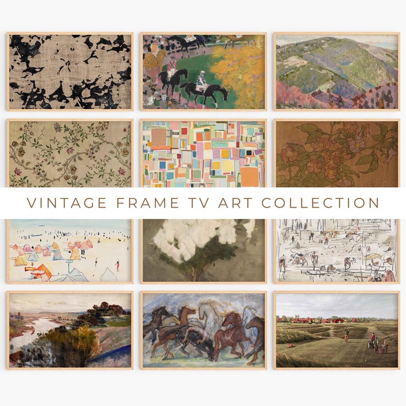 Samsung Frame TV Art • Vintage Frame TV Art Set of 12 Best Selling ...