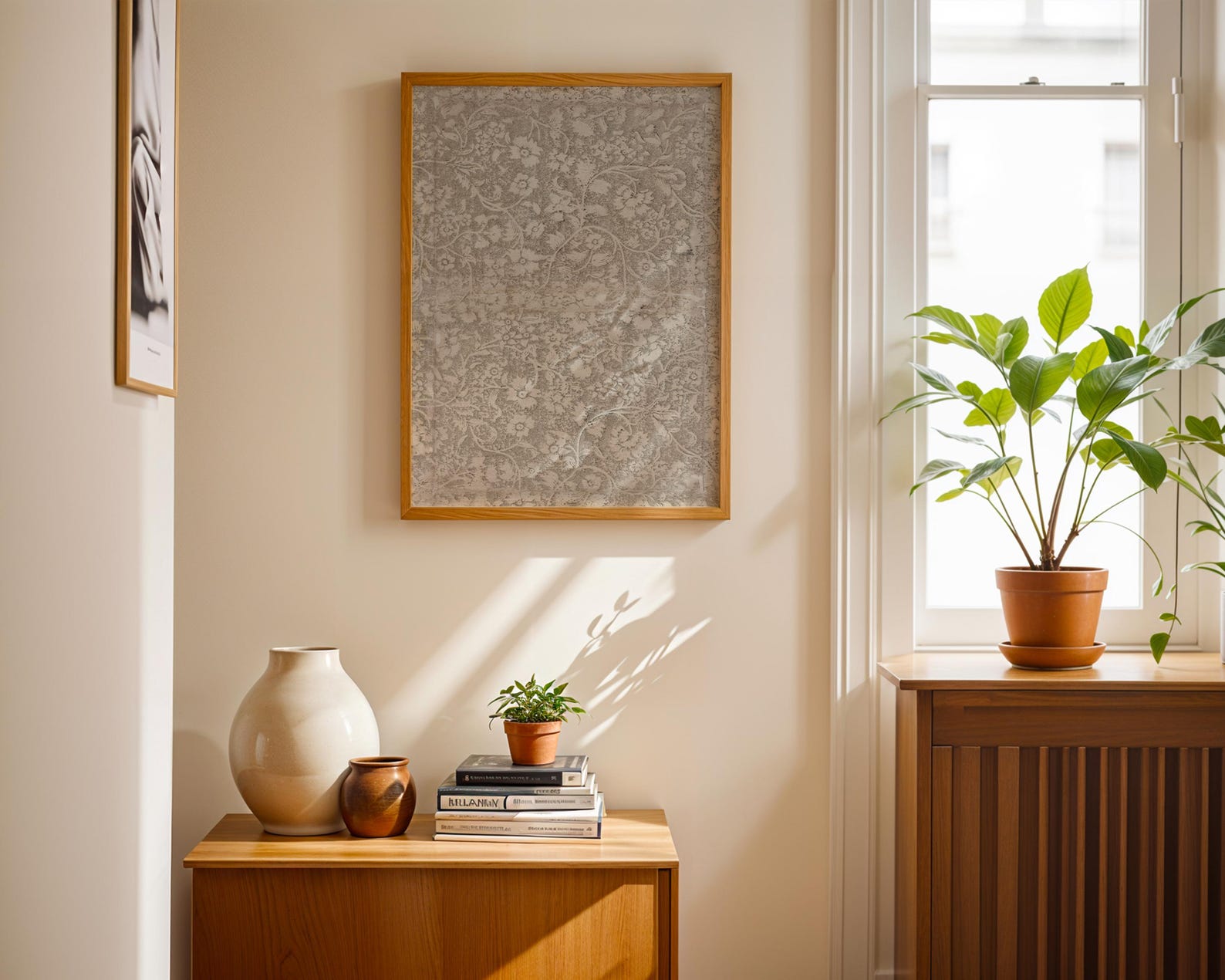 Floral Vines Pattern PRINTABLE Wall Art | Vintage Botanical Wallpaper ...