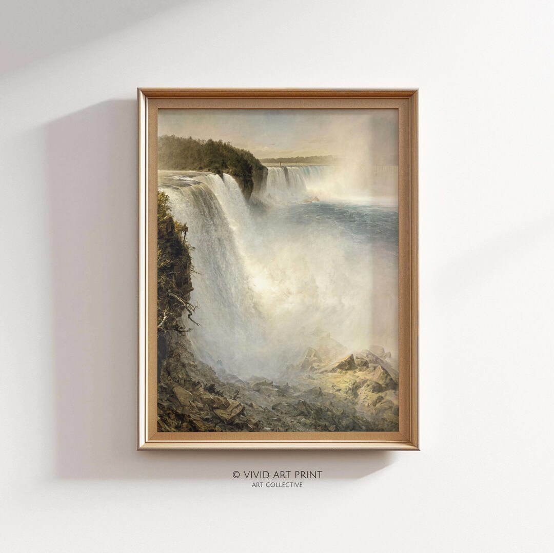 Vintage Niagara Falls PRINTABLE Wall Art | Classic American Landscape ...