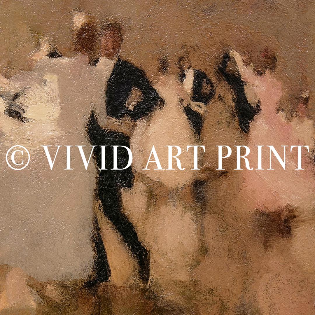 PRINTABLE Ballroom Dance Wall Art | Vintage Romantic Impressionist Oil ...