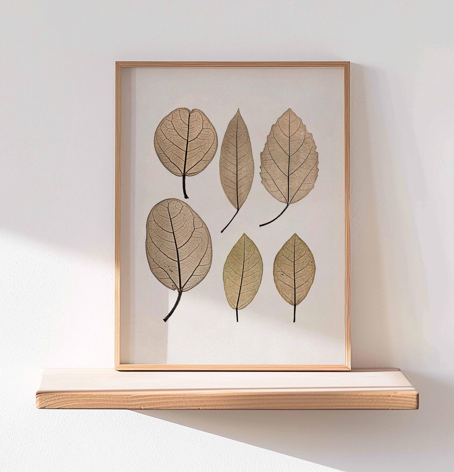 Delicate Leaf Study PRINTABLE Wall Art | Minimalist Botanical ...