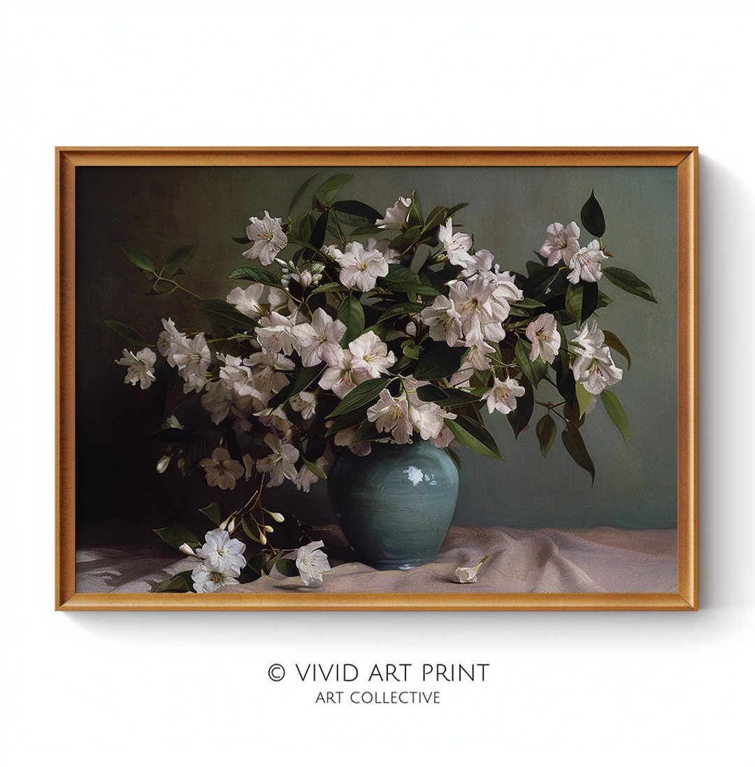 Still Life Printable Art blossom Serenity Downloadable Elegance ...