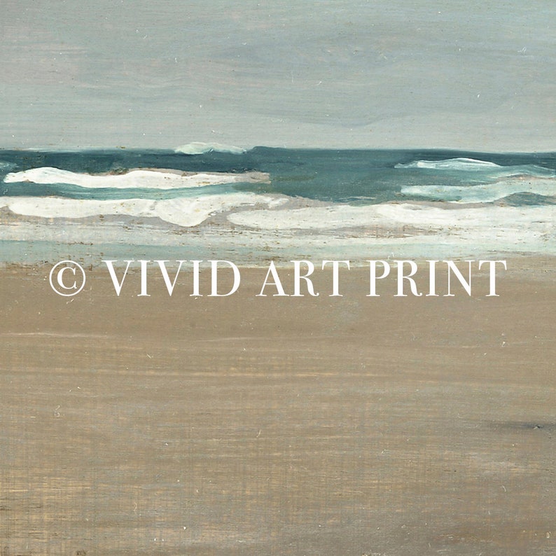 Antique Seascape Painting: the Angry Sea - Whistler Print (digital ...