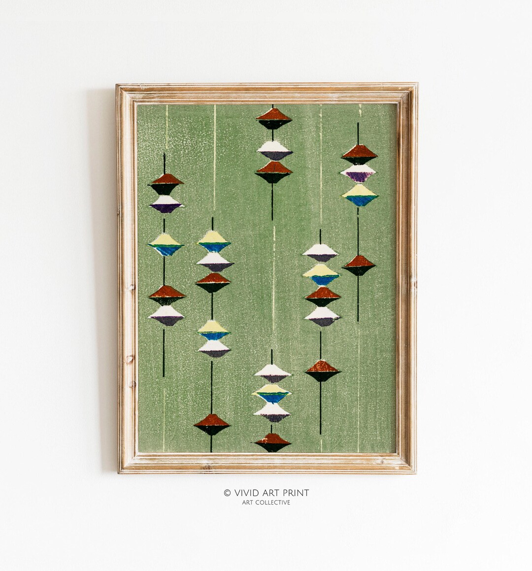 Modern Abstract Pattern PRINTABLE Wall Art | Vintage Modern Geometry ...