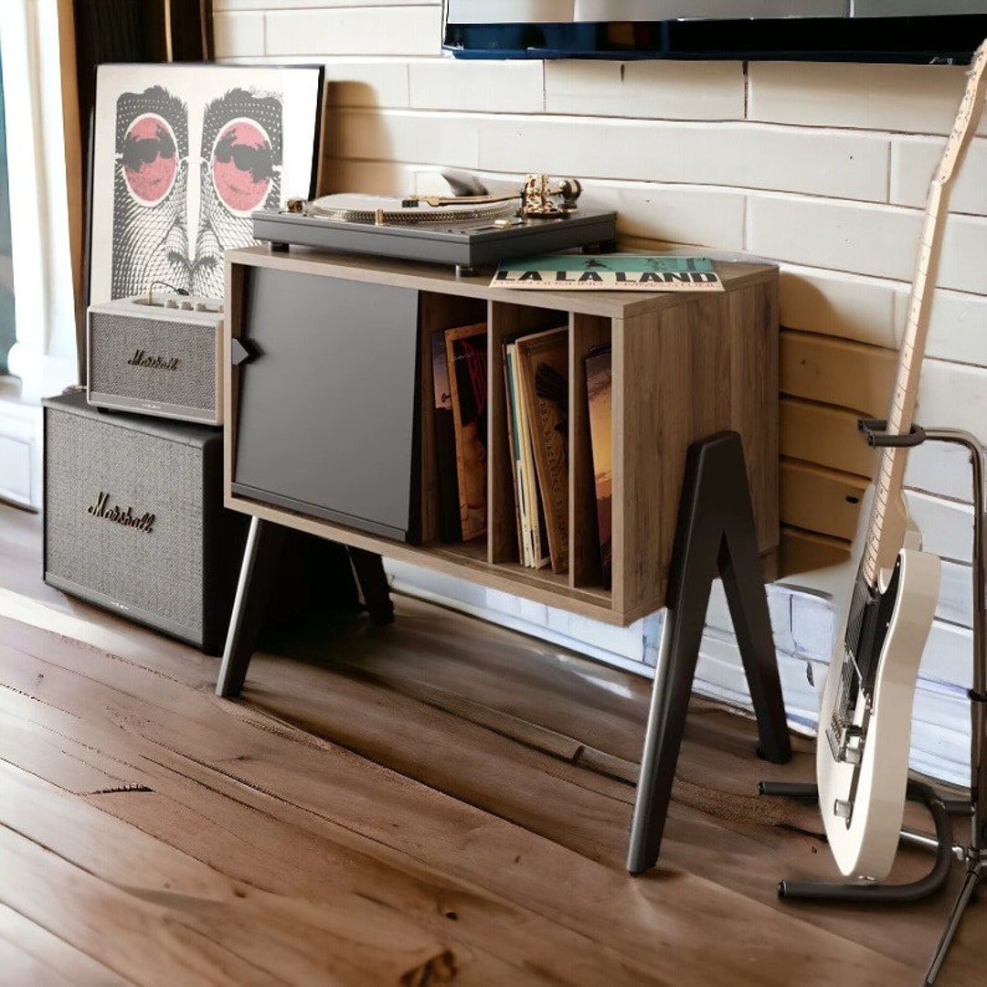 Record Player Stand, Vinyl Record Storage, Retro, Vintage, Record ...