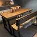 Rustic Industrial Handmade Dining Table - Etsy UK