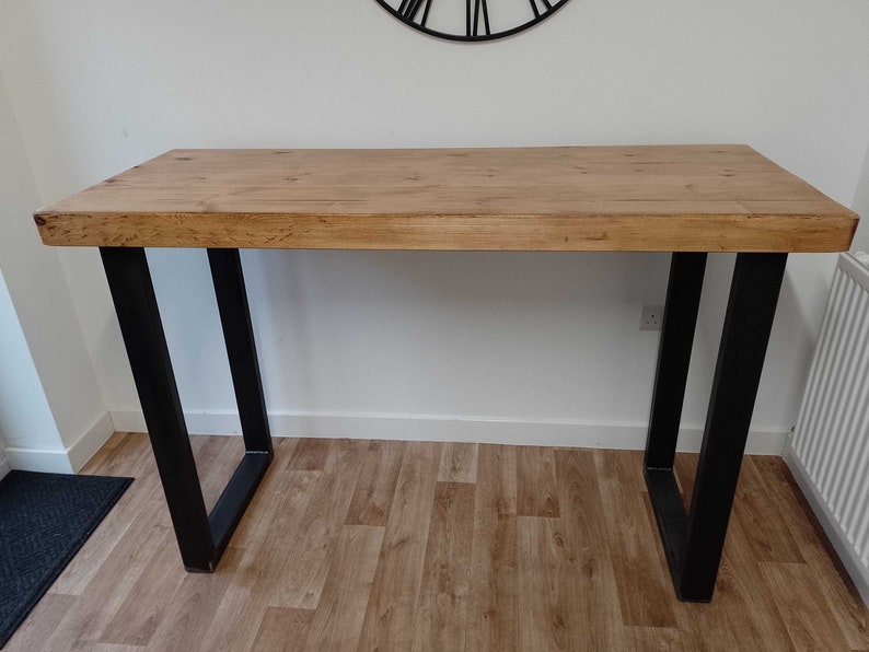 Chunky, Rustic and Industrial Breakfast Bar. - Etsy UK