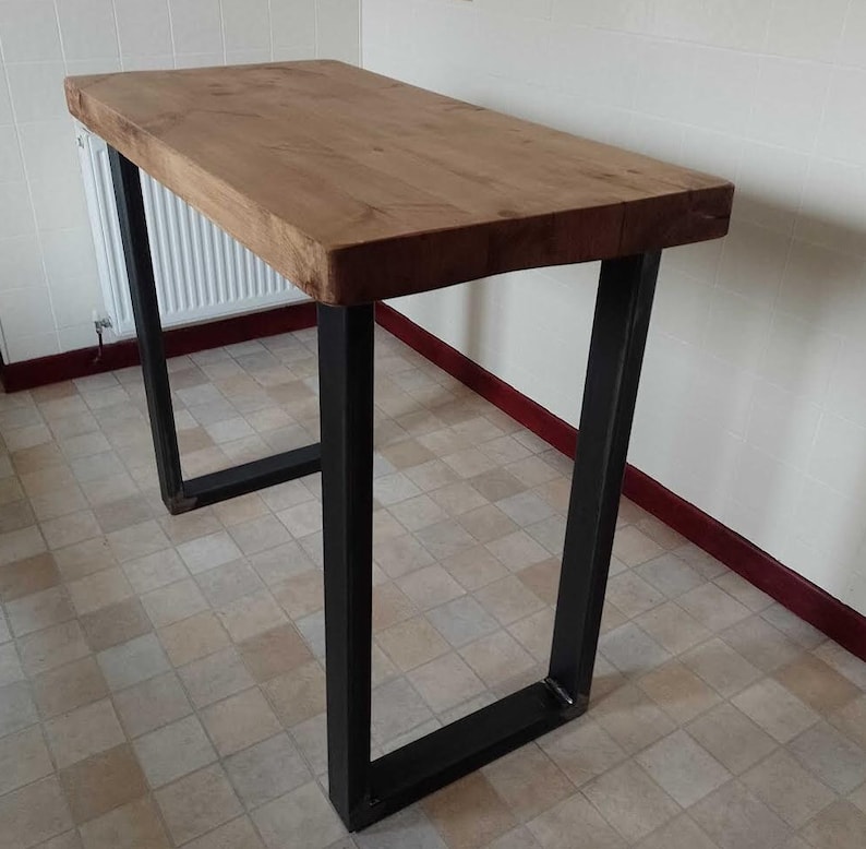 Chunky, Rustic and Industrial Breakfast Bar. - Etsy UK