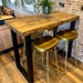 Chunky, Rustic and Industrial Breakfast Bar. - Etsy UK