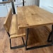 Rustic Industrial Handmade Dining Table - Etsy UK