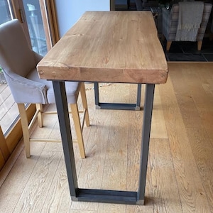Chunky, Rustic and Industrial Breakfast Bar. - Etsy UK