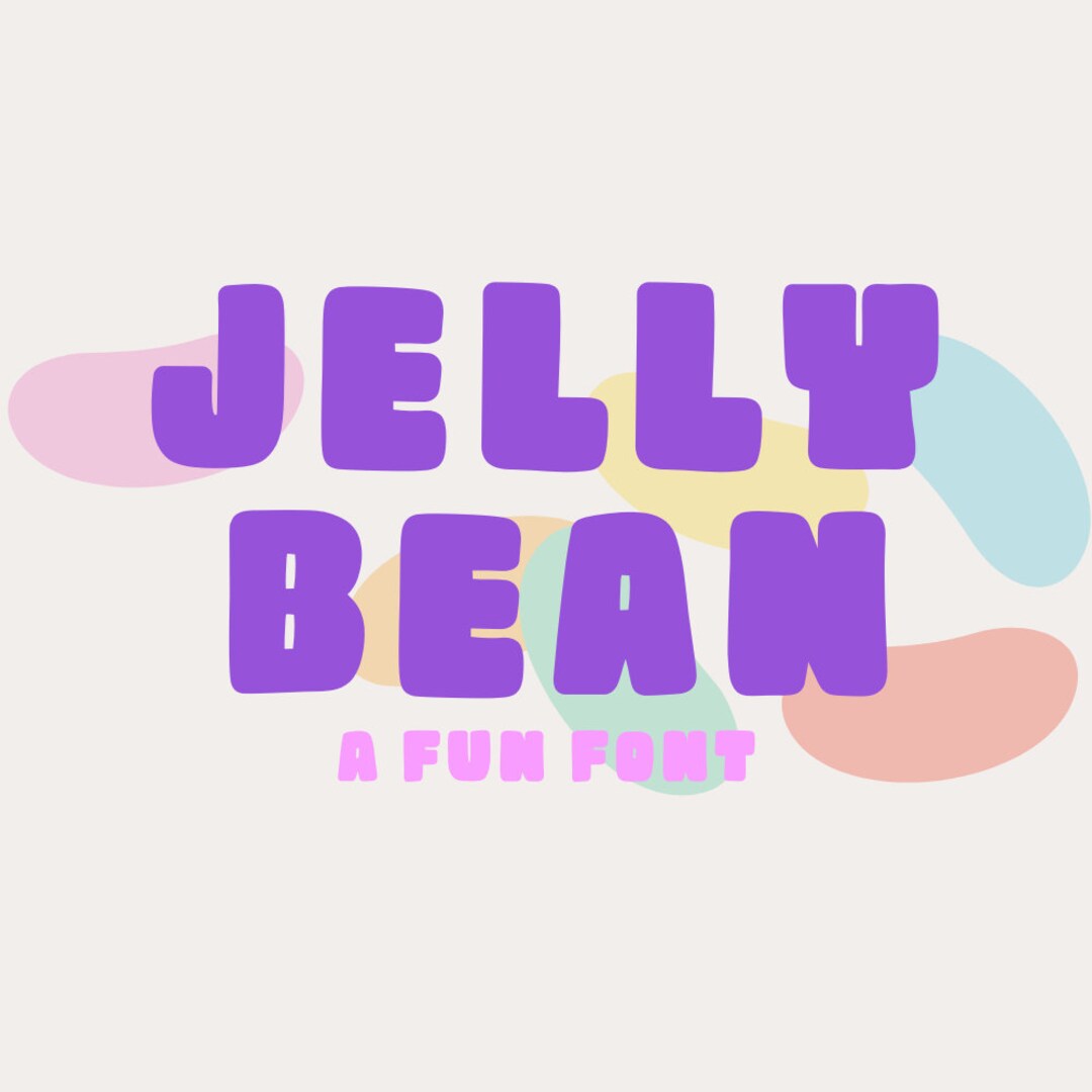 JELLYBEAN Font - Handwritten Font, Bold Fonts, Cricut Fonts, Laser Cut ...