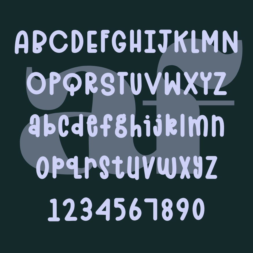 DOODLE Font Handwritten Font, Bold Fonts, Cricut Fonts, Laser Cut Fonts ...