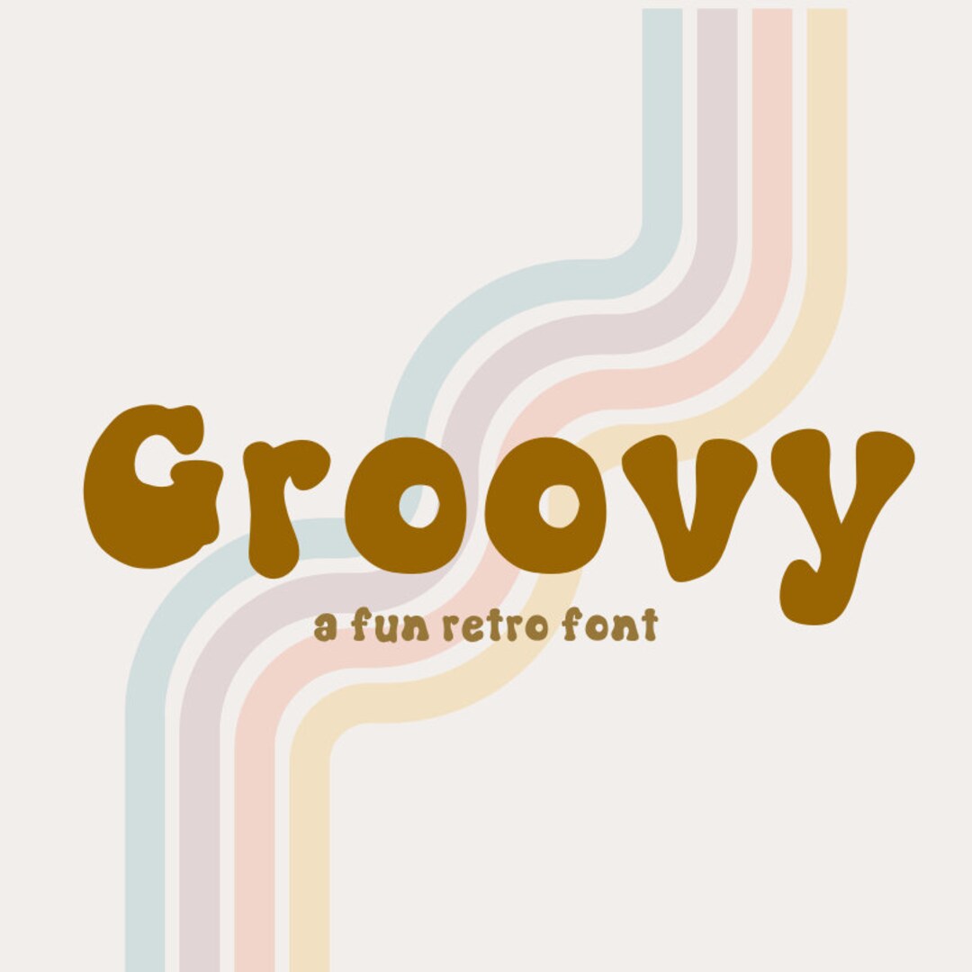 GROOVY Font Handwritten Font, Bold Fonts, Cricut Fonts, Laser Cut Fonts ...