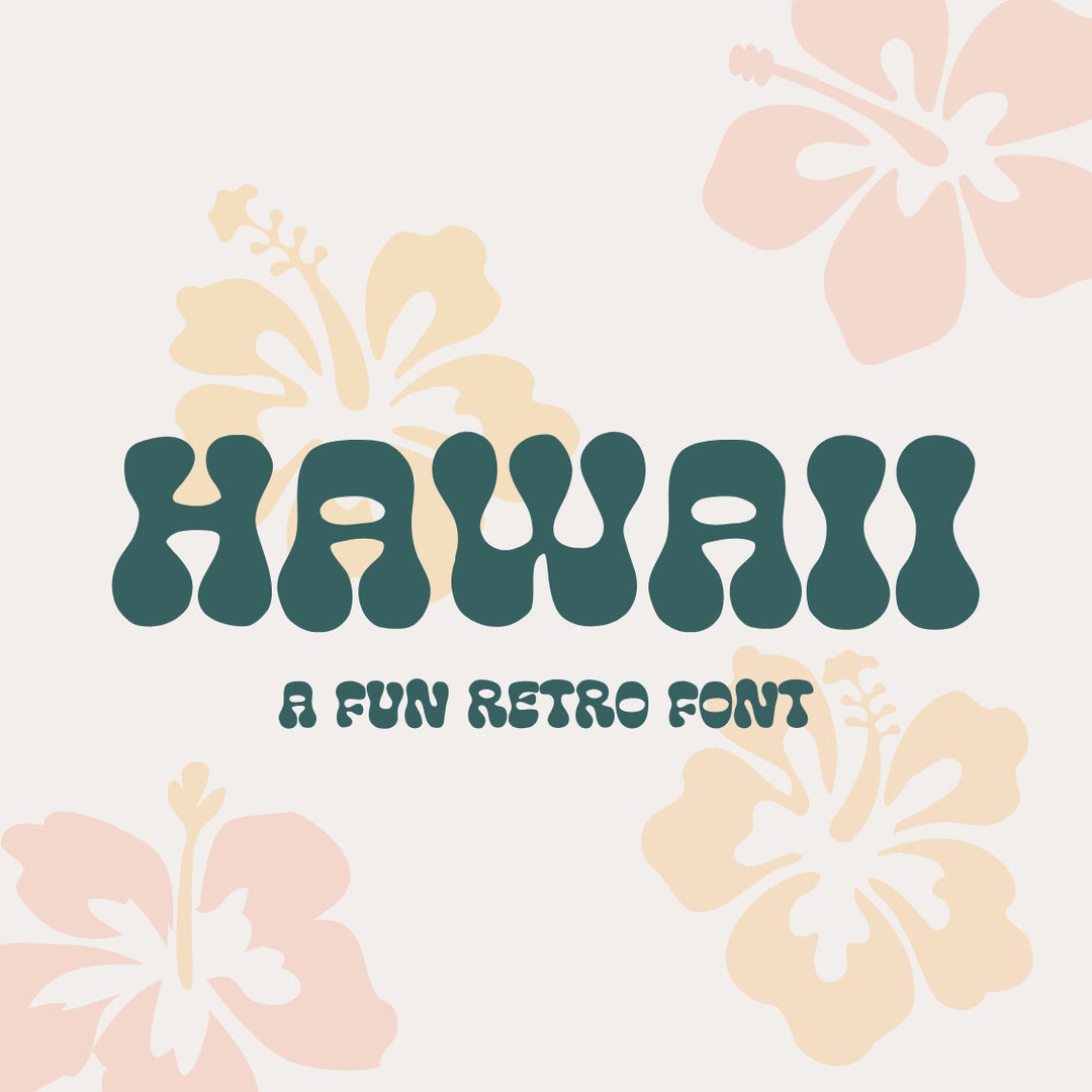 HAWAII Font - Handwritten Font, Bold Fonts, Cricut Fonts, Laser Cut ...