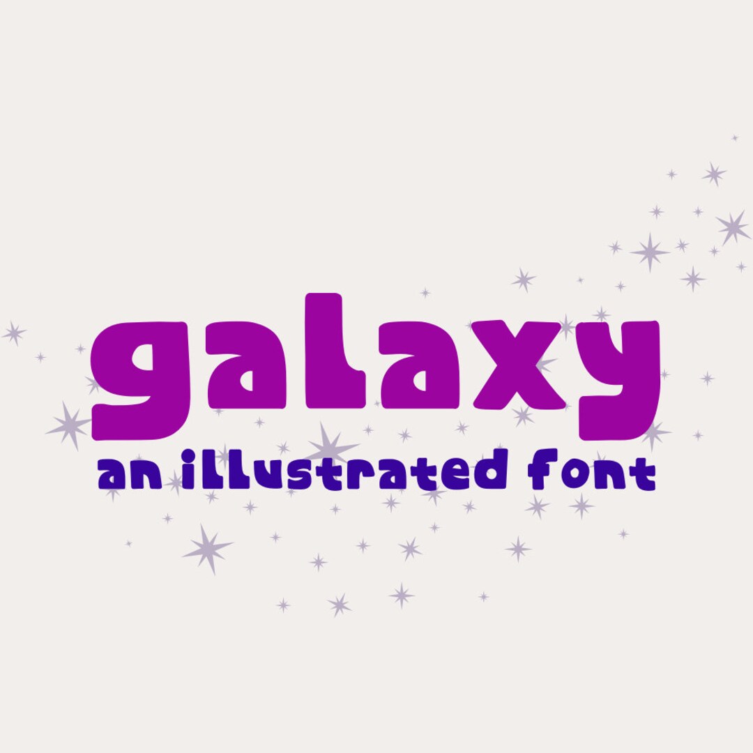 GALAXY Font Handwritten Font, Bold Fonts, Cricut Fonts, Laser Cut Fonts ...