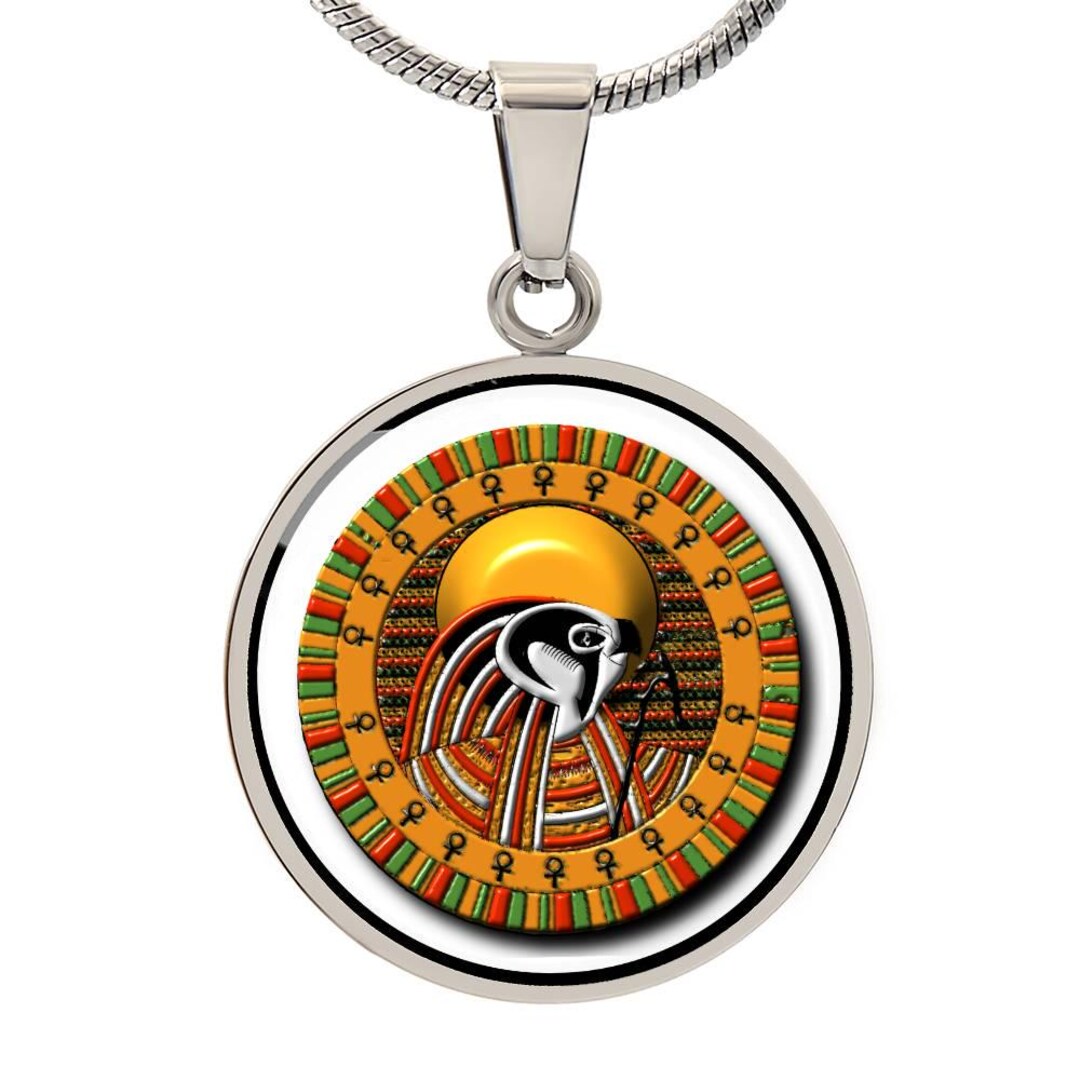 Ra, the Creator of the Gods Pendant-white & Gold - Etsy
