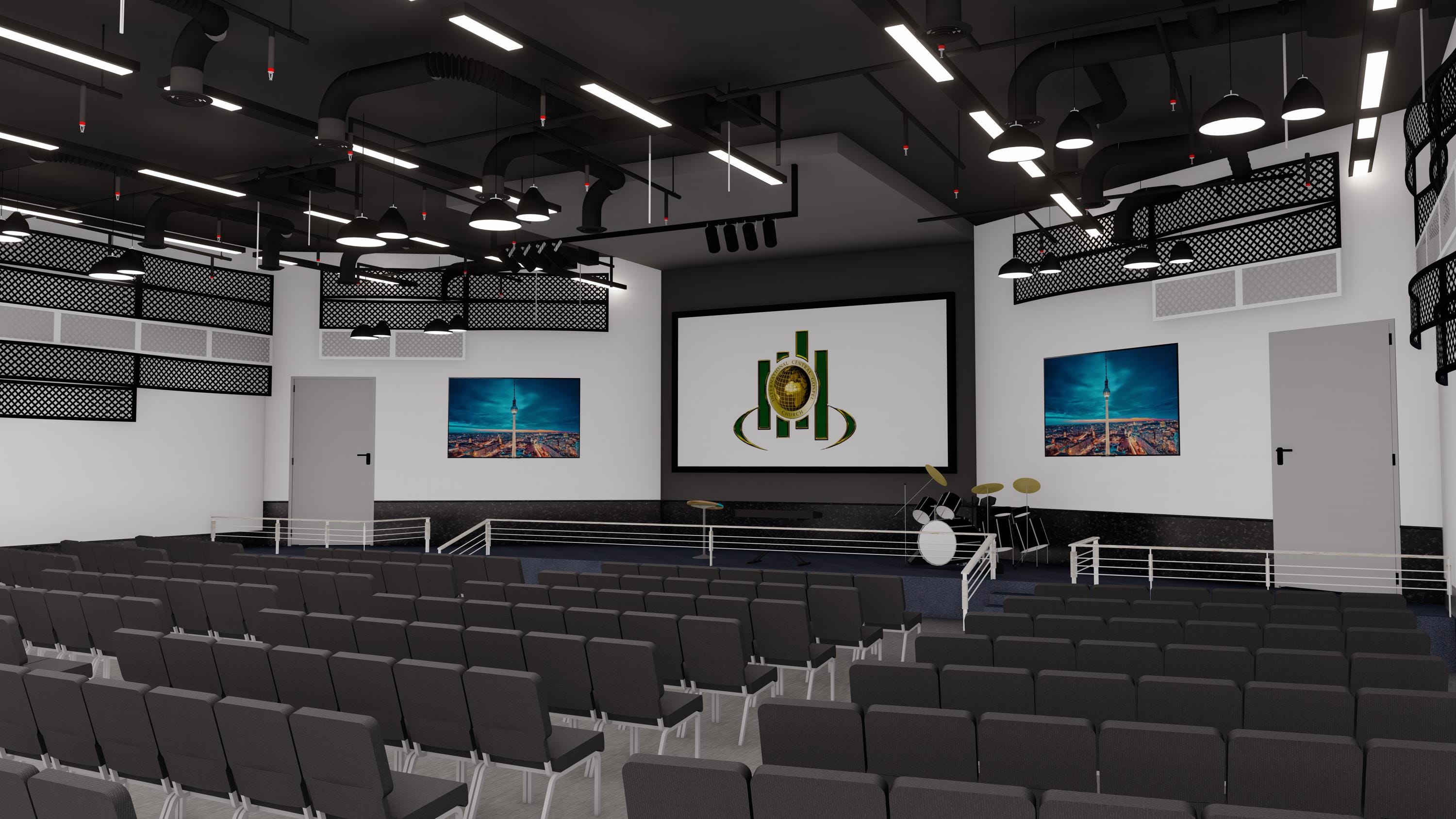 Tailored Church Interior Design | Sanctuary & Community Space Layouts ...