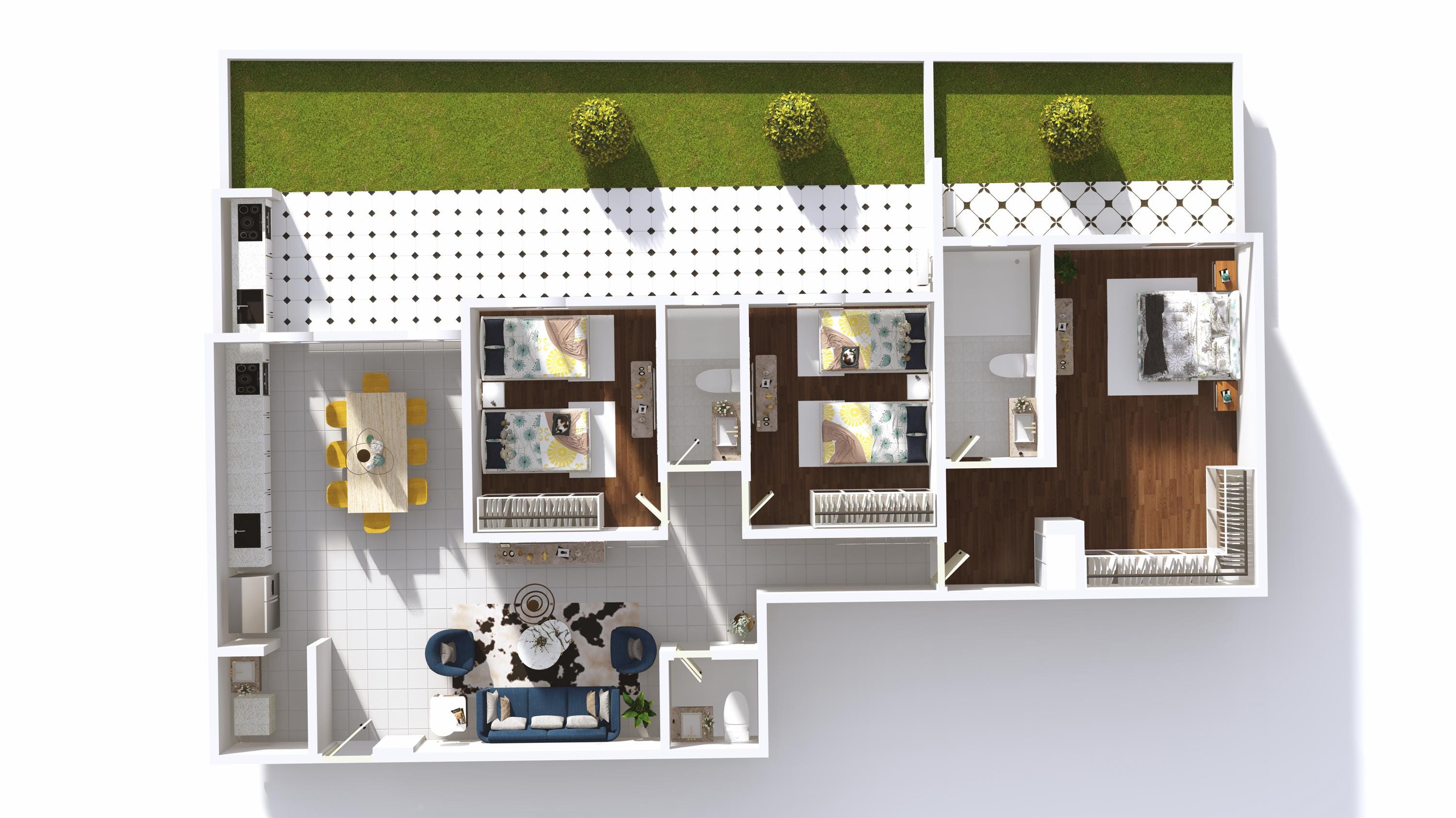 3D Floor Plan, 3D Site Map, 2d Plan Create From Paper Drawing, Changes ...