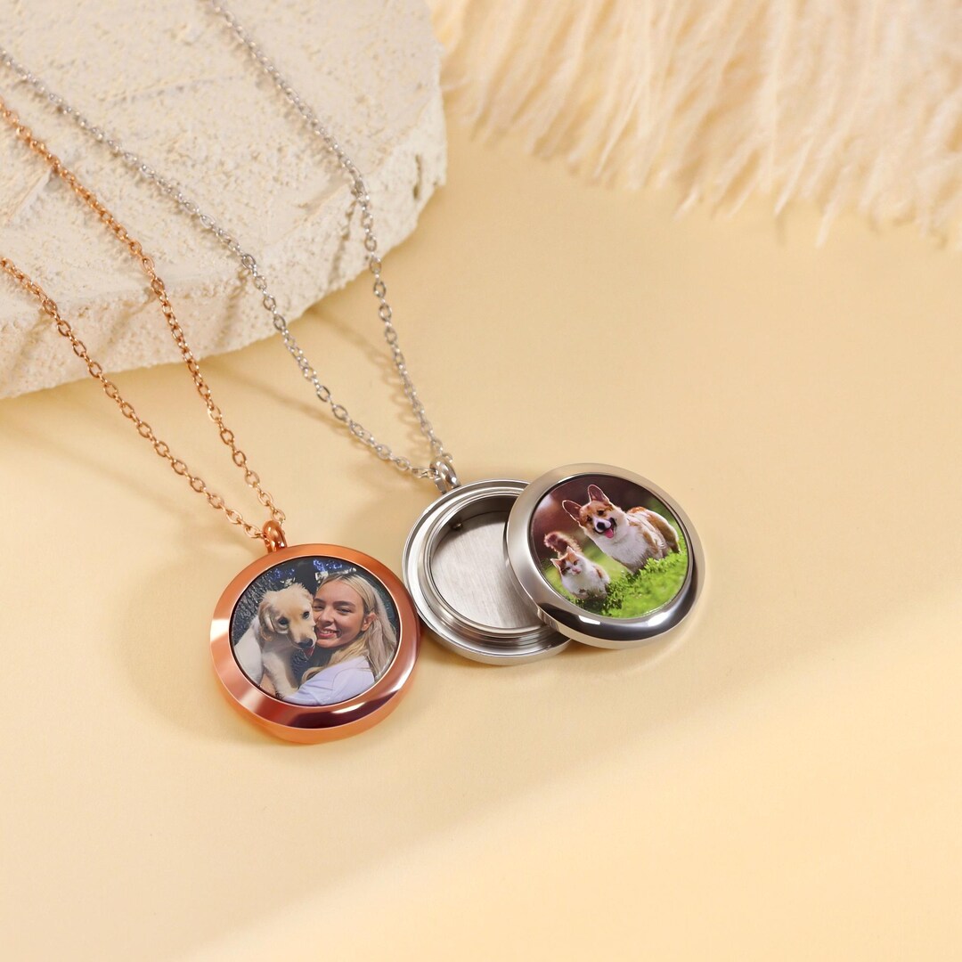 Custom Pet Fur Necklace • Custom Pet Portrait Necklace •pet Fur Locket ...