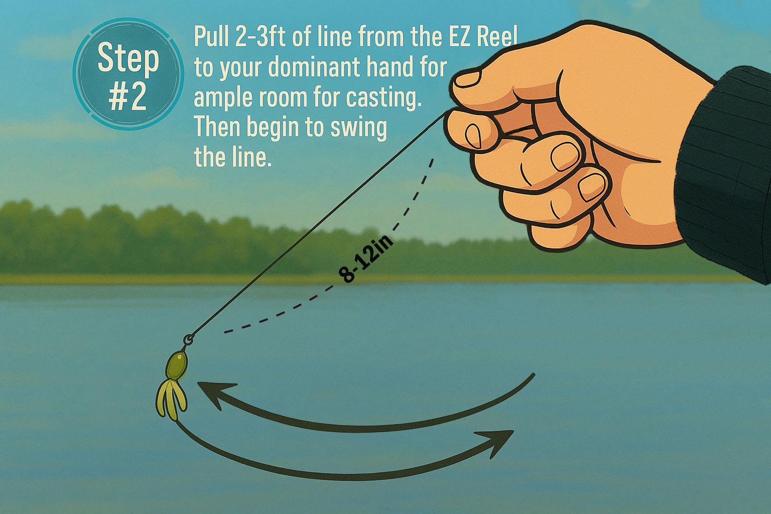 EZ Reel- Pocket Fishing Kit: Handline Reel With Tackle - Hiking, Travel ...