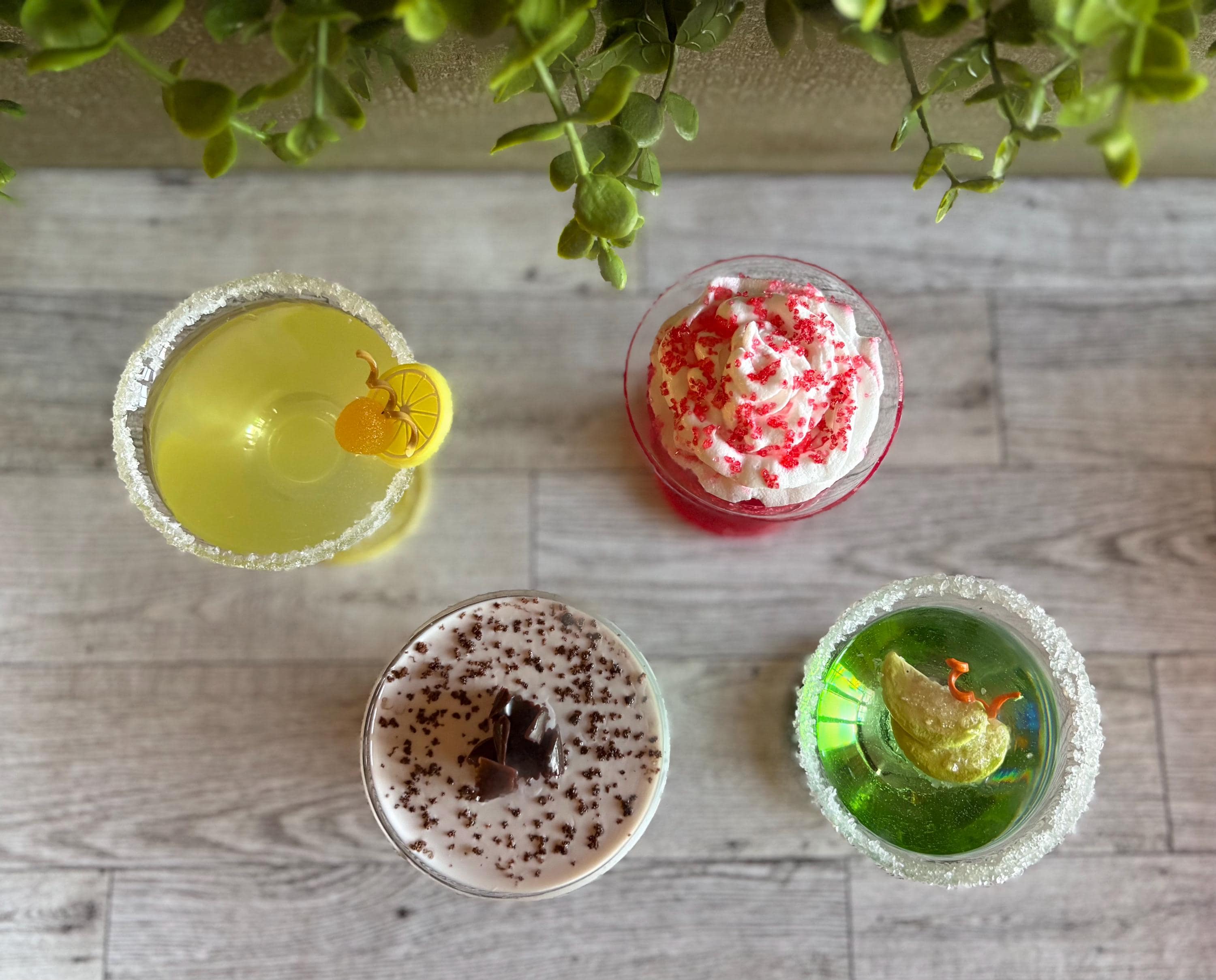 Fake Mini Martinis | Fake Drinks | Bar Decor | Photo Prop | Tiered Tray ...