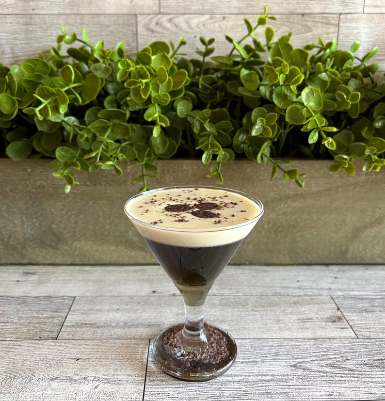 Fake Mini Espresso Martini | Fake Drinks | Bar Decor | Photo Prop ...