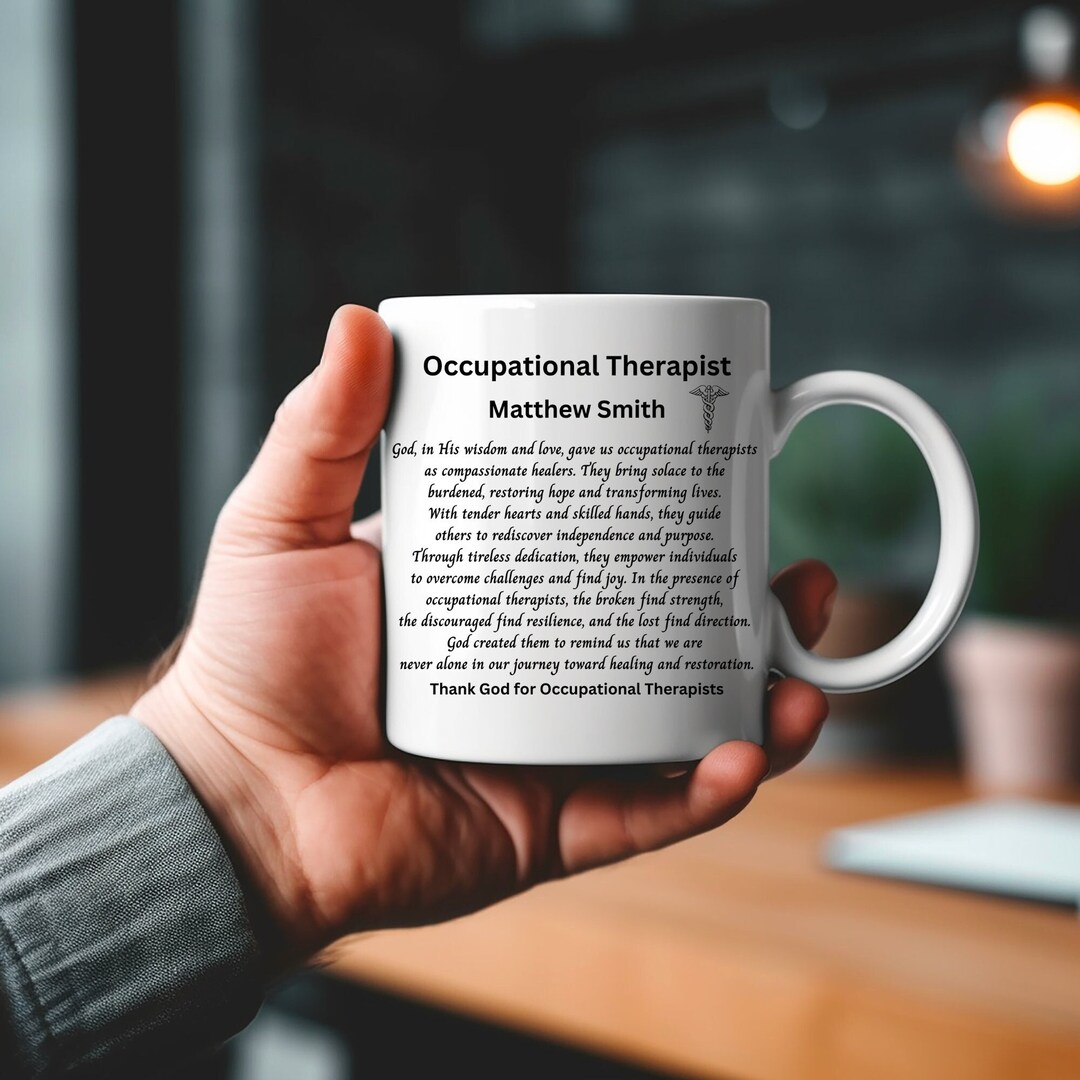 Personalized Occupational Therapist Gift Mug, OT Gift for Graduation ...