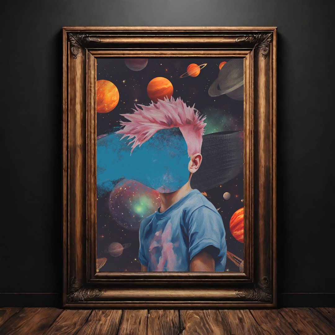 Hidden Faces Pt.2 | Mixed Media Poster, Collage Art, Wall Art Print ...