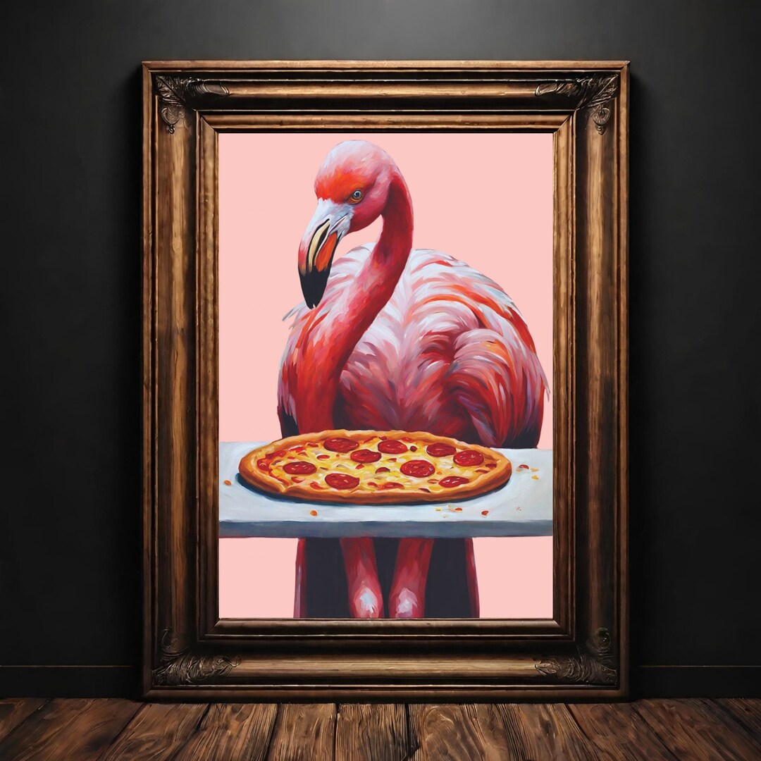 Flamingo Pizza | Pepperoni Pizza, Animals and Pizza, Pizza Lovers ...
