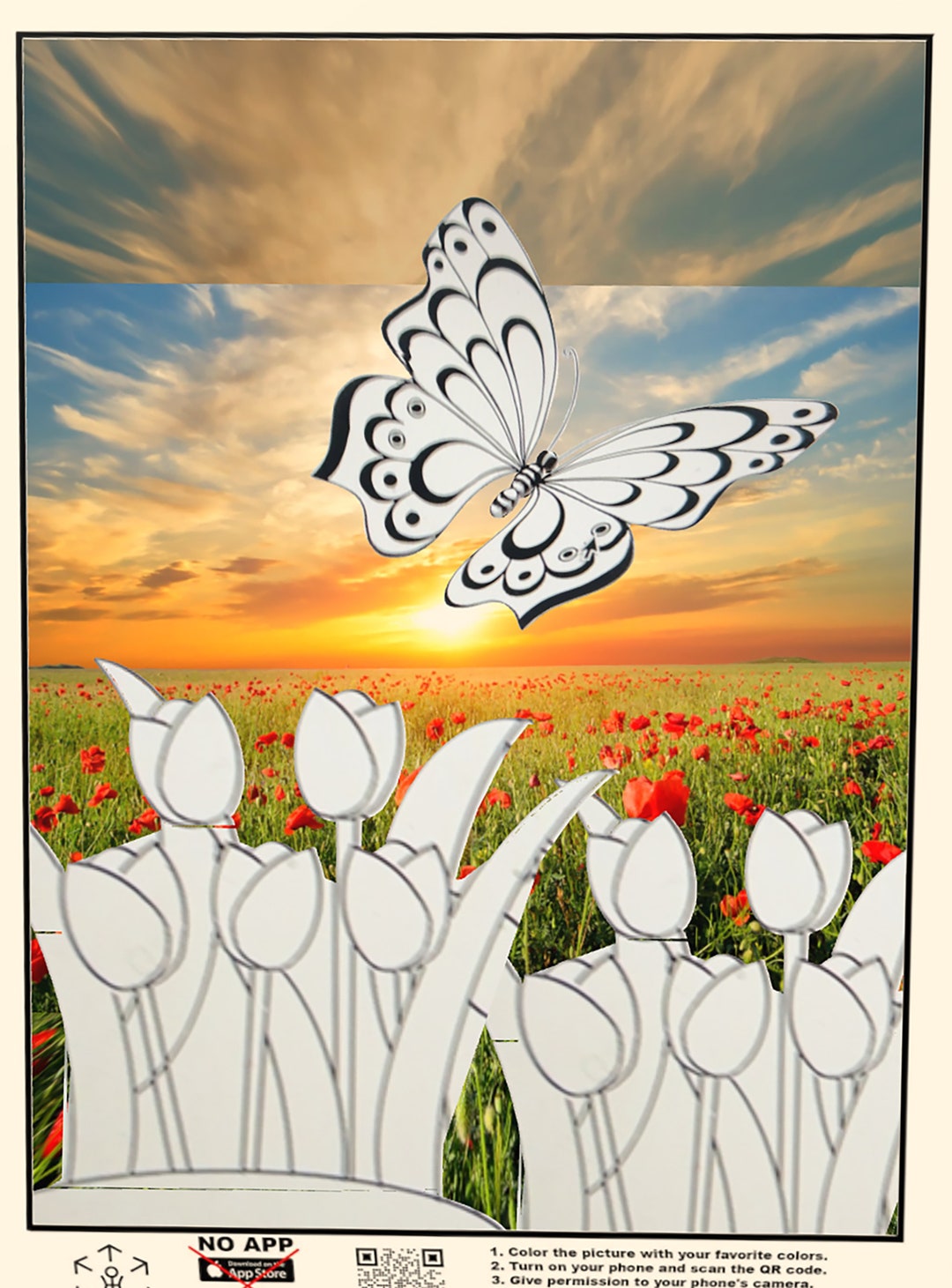 Augmented Reality Coloring Page - Etsy