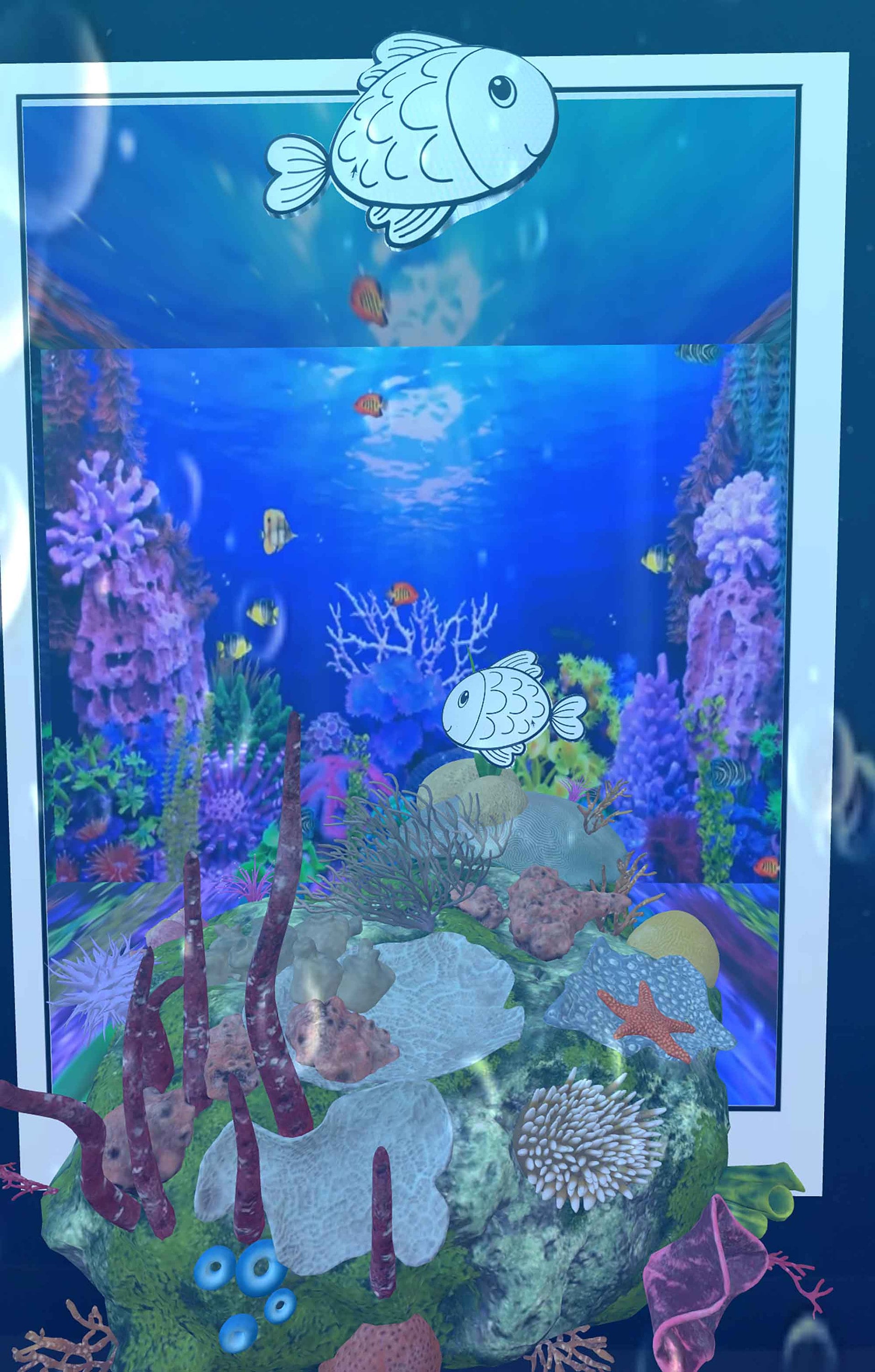 Augmented Reality Coloring Page: Fish - Etsy