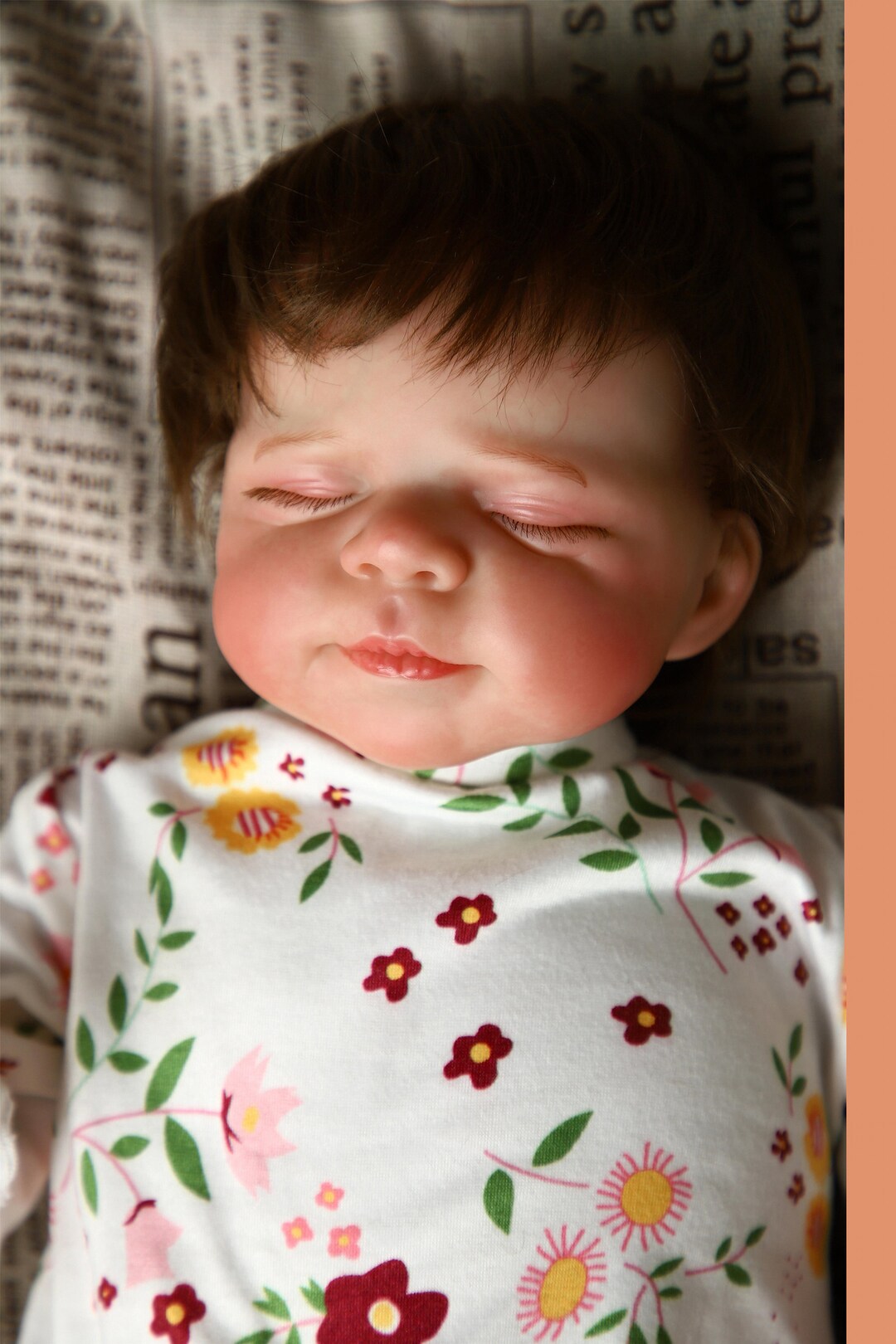 48CM Soft Body Reborn Silicone Vinyl Baby Girl Evi Doll With 3D Skin ...