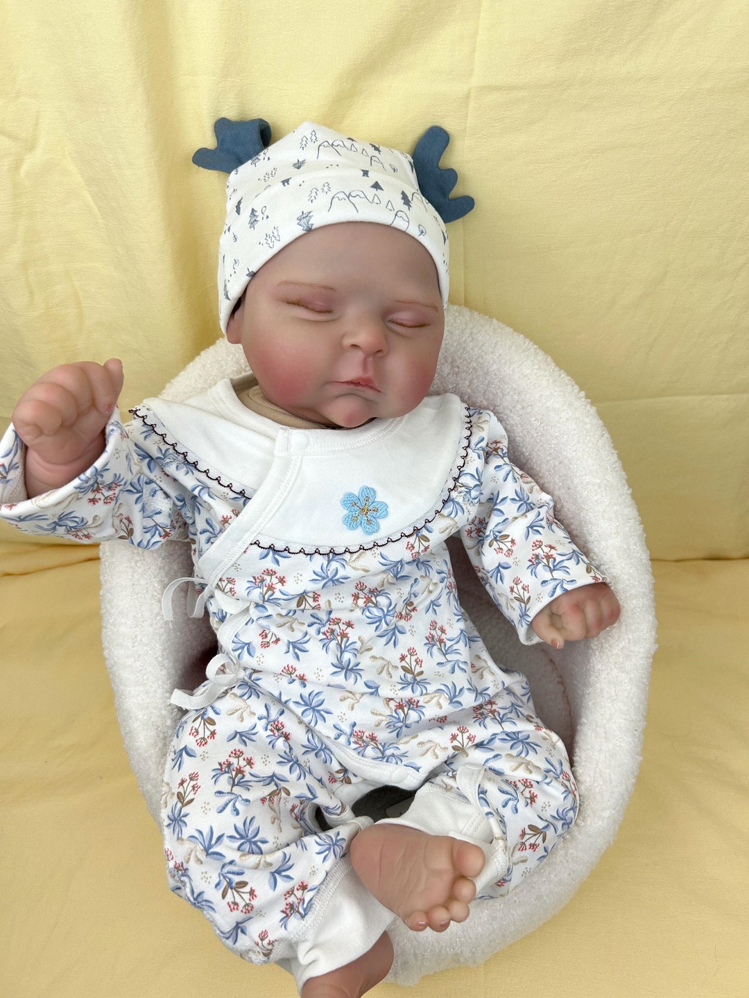 Reborn Baby 20 5lbs Adorable Fully Weighted Cloth Body Doll Lifelike ...