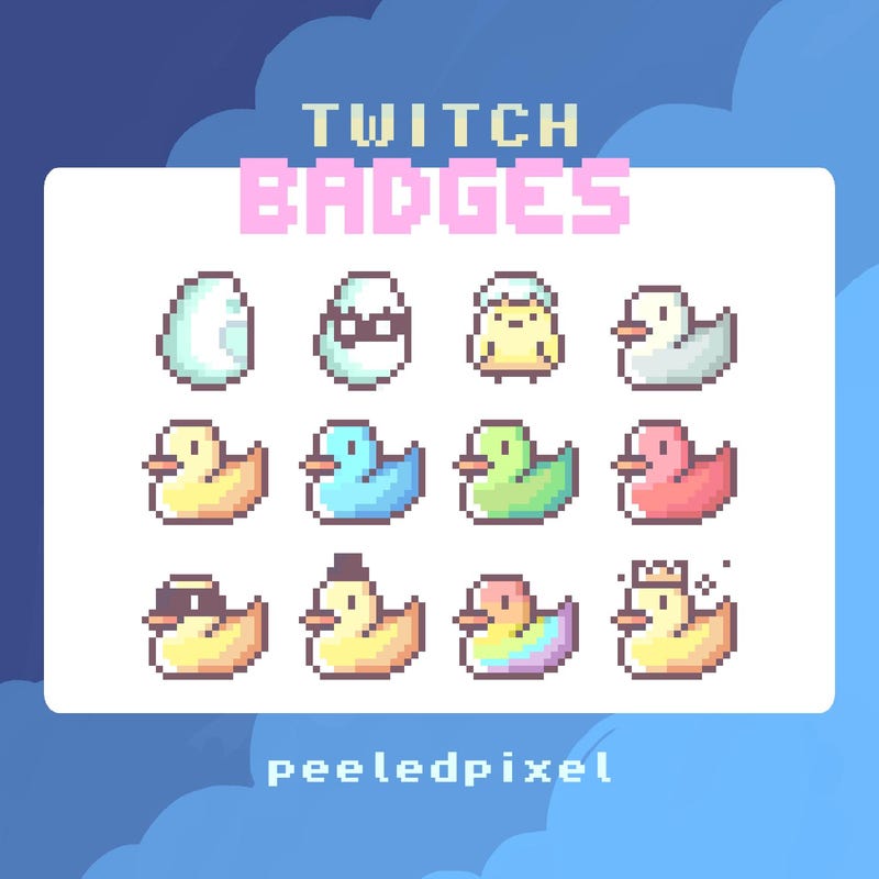 Twitch Sub Duck - Etsy