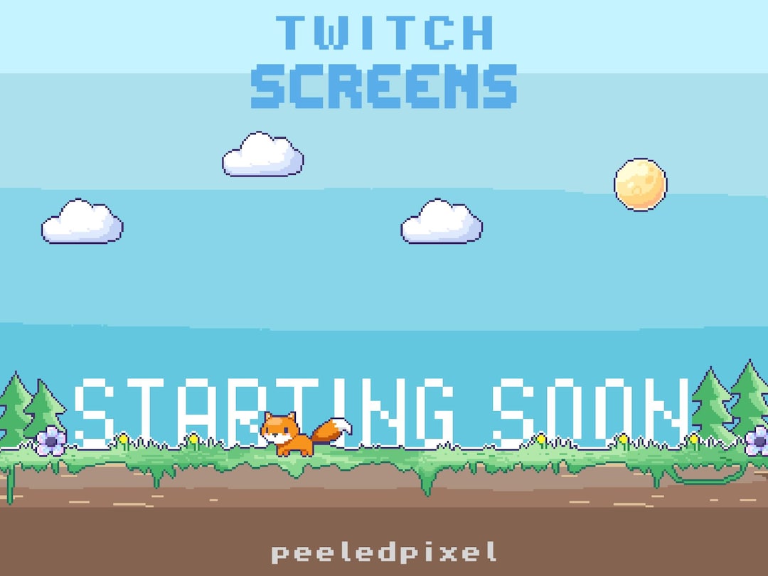 Fox Twitch Screen Pack | 4x Screens | Starting Soon, Be Right Back ...