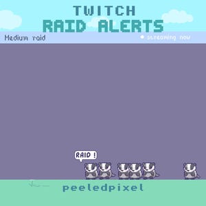 Badger Twitch Raid Alert Pack | Stream Animal Overlay Assets | 3x ...