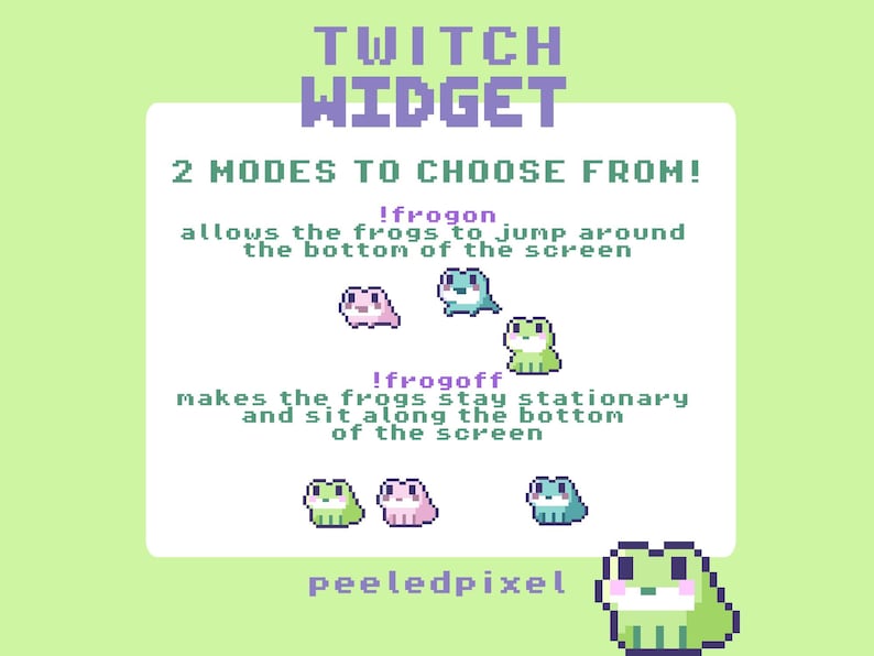 Animated Frog Audience Widget | Interactive Stream Widget for Twitch ...
