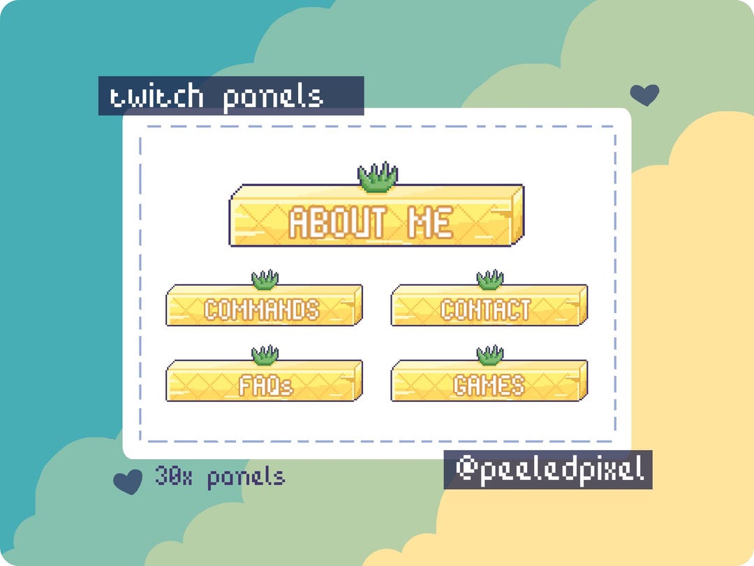 Pineapple Twitch Panels for Streamers - Instant Download/ready to Use ...