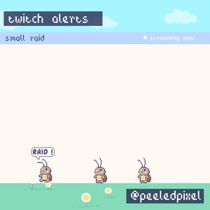 Cockroach Twitch Raid Alert Pack | Cute Animated Pixel Cockroach Bundle ...