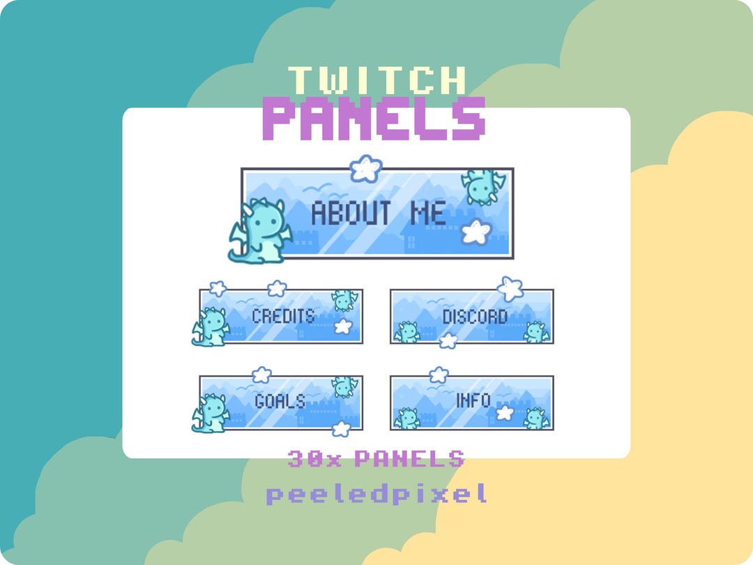 Dragon Twitch Panels for Streamers - Instant Download/ready to Use PNG ...